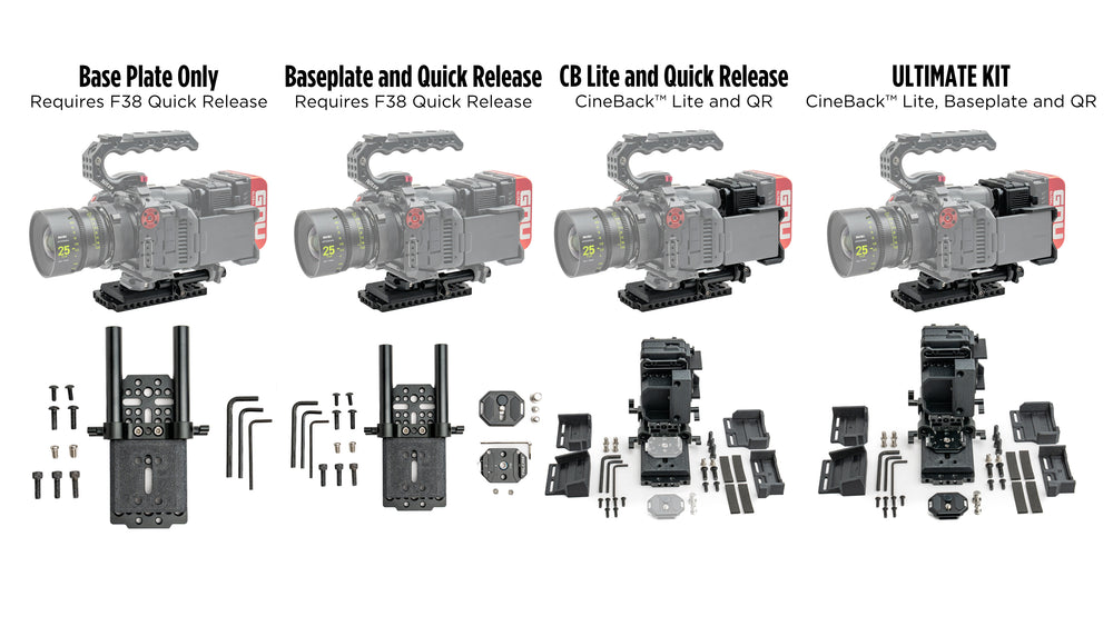 Baseplate and Quick Release for CineBack® Lite
